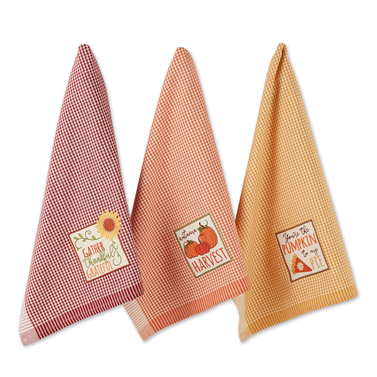 DII® Autumn Gingham Embellished Dishtowel Set | Michaels DII® Autumn Gingham Embellished Dishtowel Set | Michaels